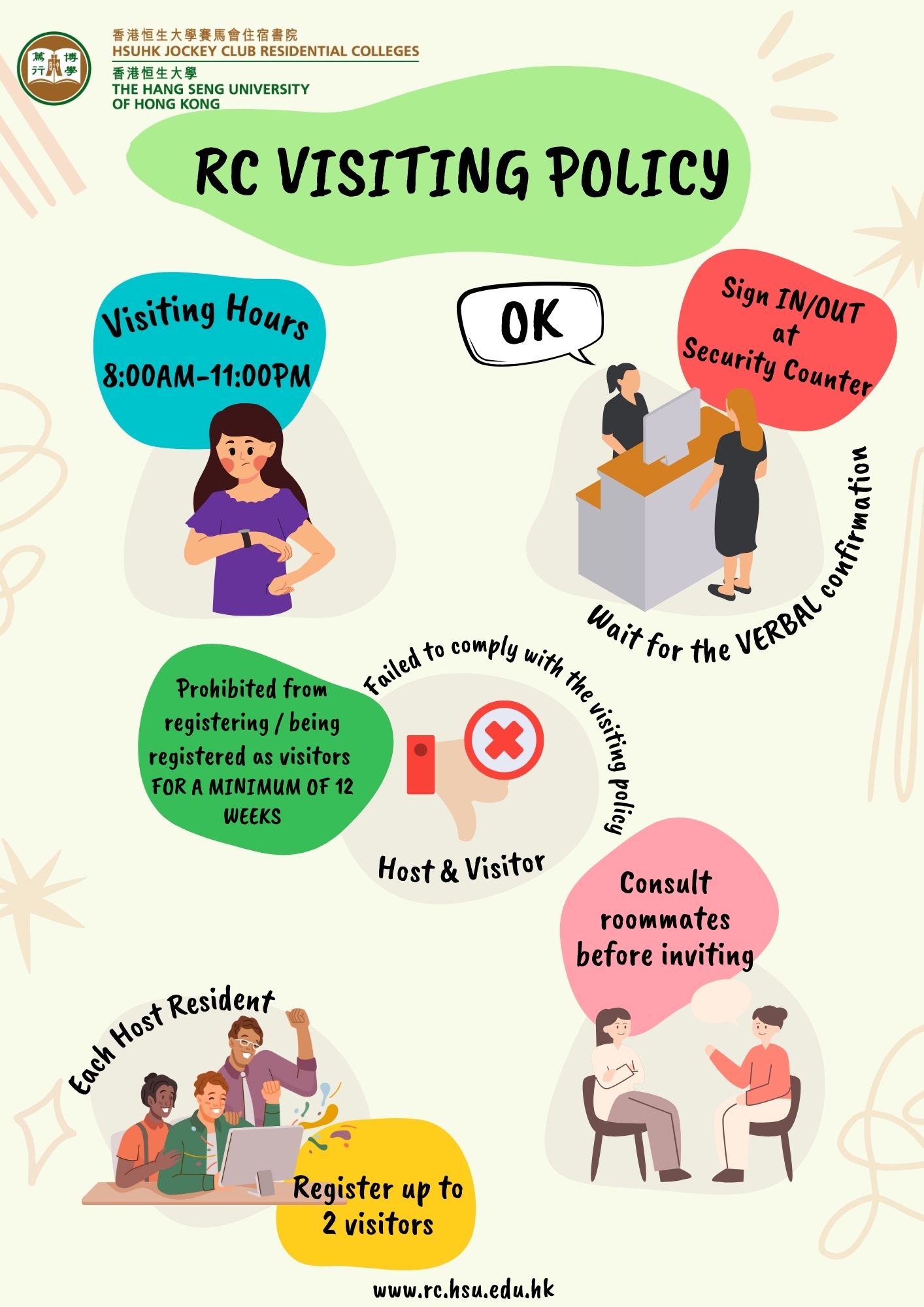 Visiting Policies and Security Control | Residential Colleges